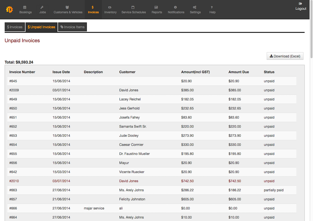 MechanicDesk - Auto workshop management software